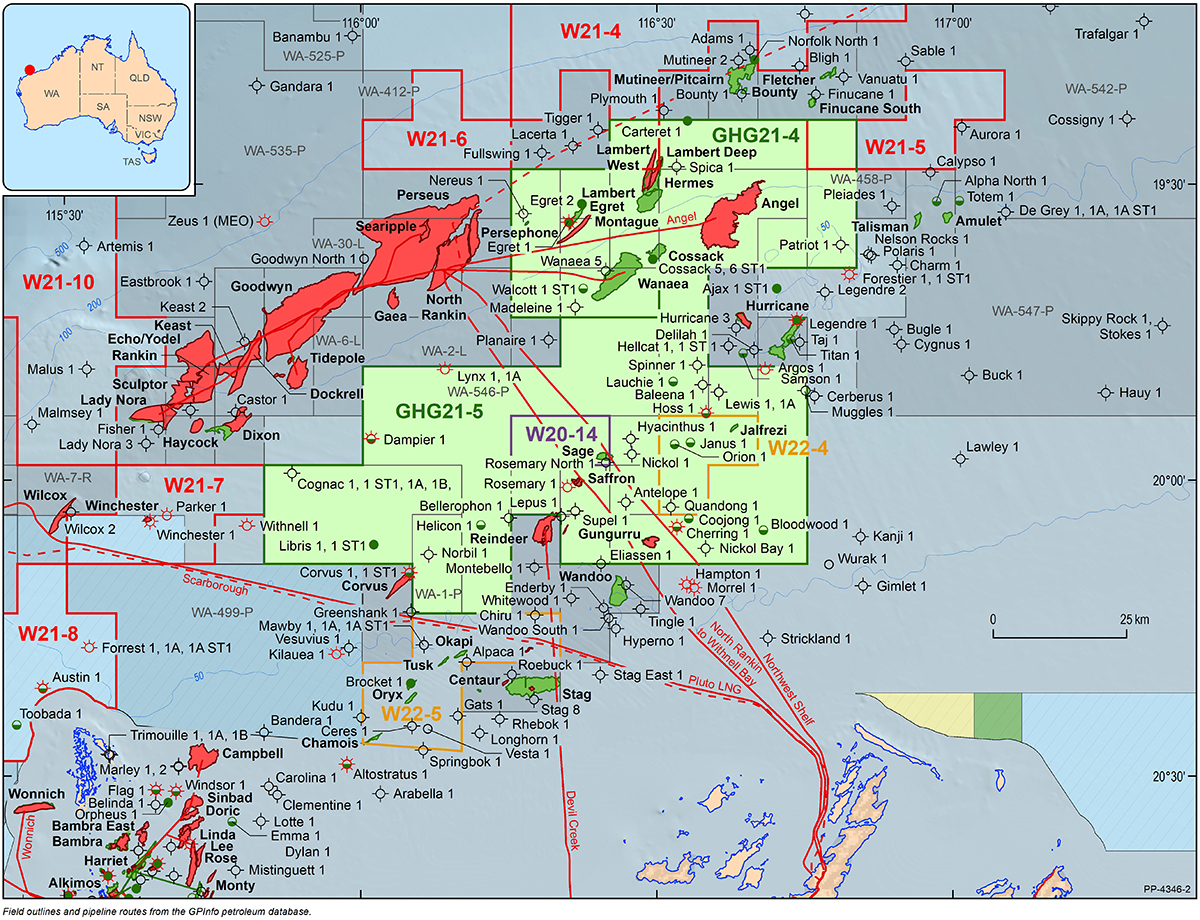 2021 Greenhouse Gas Storage Release Areas | Geoscience Australia